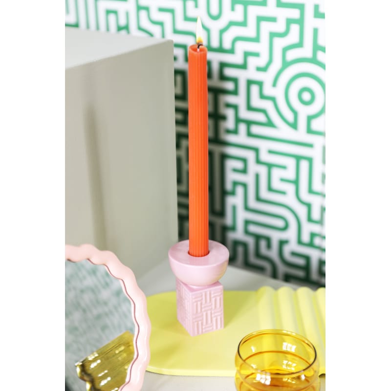 & klevering Stack Candle stick - pink | Made In Design UK