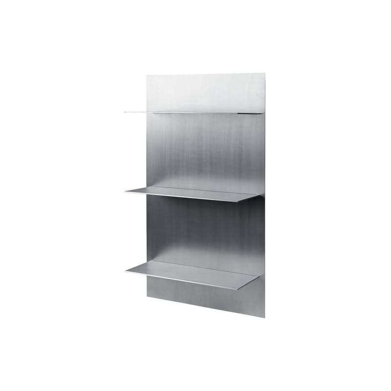 Regal Lager von Ferm Living - aluminium gebürstet | Made In Design