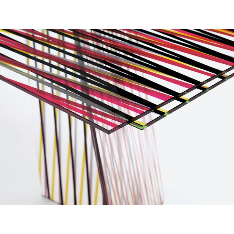 Glas Italia Crossing Rectangular table - red | Made In Design UK