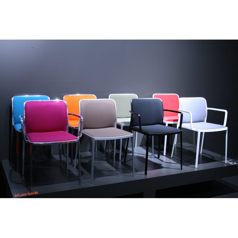 Chaise rembourrée Audrey Soft Kartell - marron | Made In Design