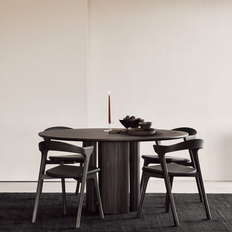 Table ronde Roller Max Ethnicraft - bois naturel | Made In Design