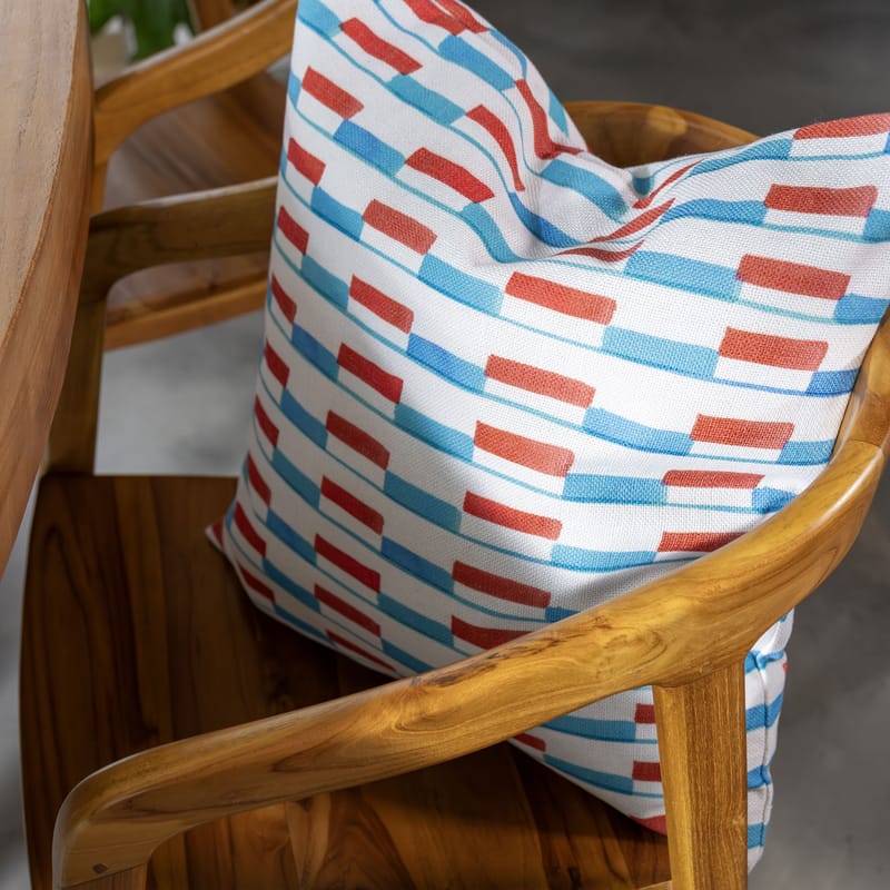 & klevering Clash Cushion cover - blue red | Made In Design UK