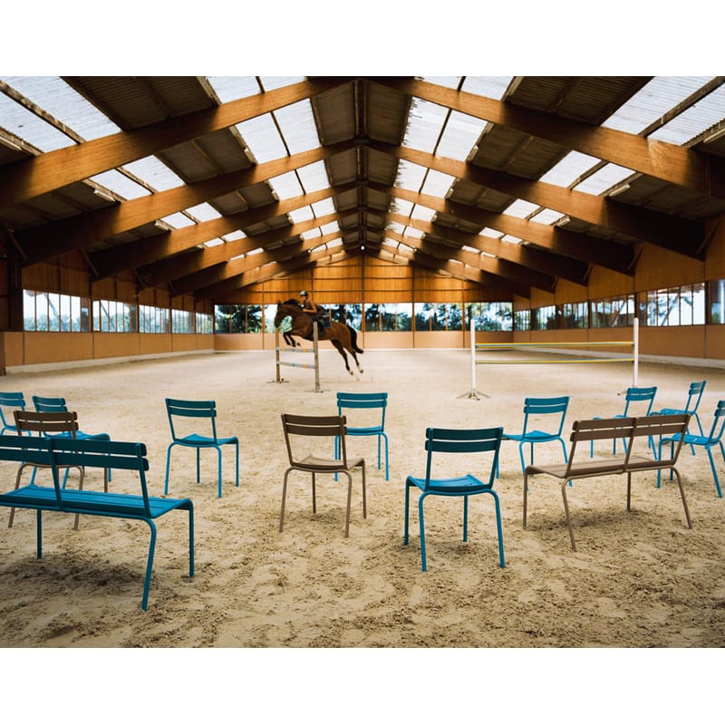 Fermob Luxembourg Bench with backrest - lime | Made In Design UK