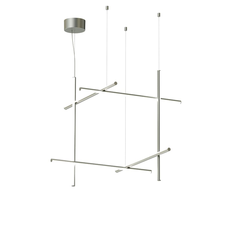 Suspension Coordinates S3 Flos - gris argent métal | Made In Design