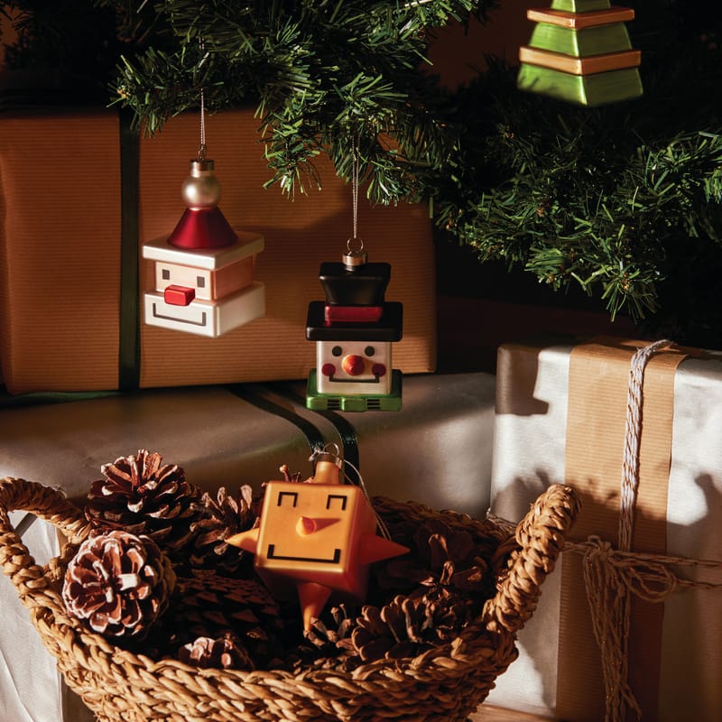 Boule de Noël Amore al Cubo Alessi - rouge | Made In Design