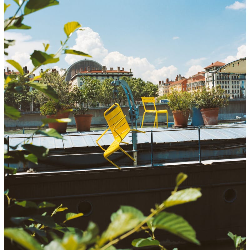 Fermob Luxembourg Low armchair - lime | Made In Design UK