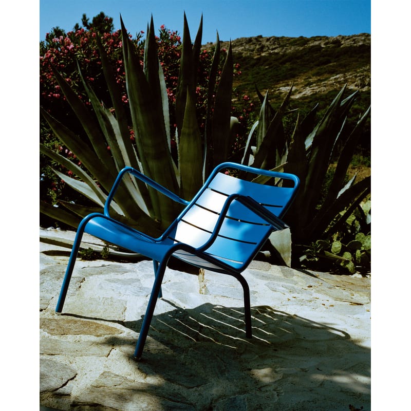Fermob Luxembourg Low armchair - lime | Made In Design UK