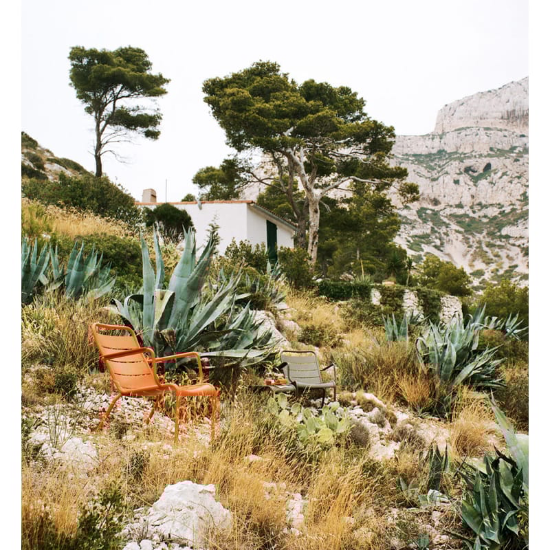 Fermob Luxembourg Low armchair - lime | Made In Design UK