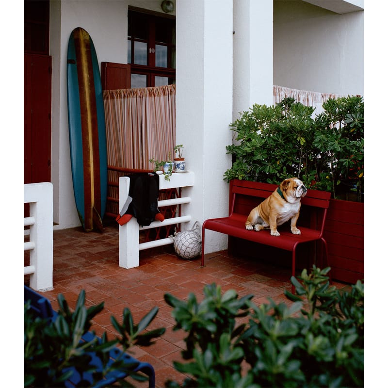 Fermob Luxembourg Bench with backrest - lime | Made In Design UK