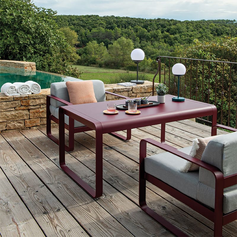 Table rectangulaire Bellevie Fermob - jaune | Made In Design