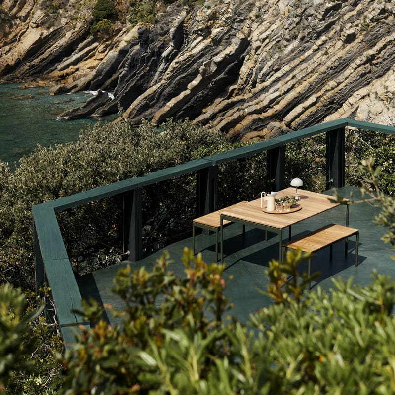 &tradition Ville AV27 Bench - very dark green teak | Made In Design UK