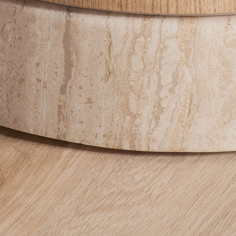 Table ronde Piro Bolia - bois naturel | Made In Design