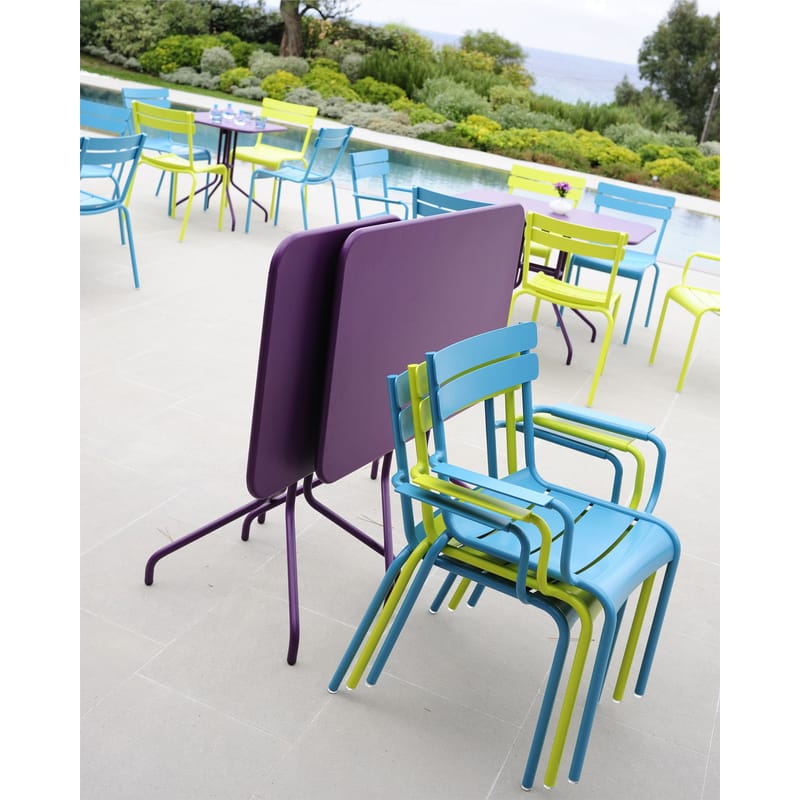 Fermob Luxembourg Bridge Stackable armchair - lime | Made In Design UK