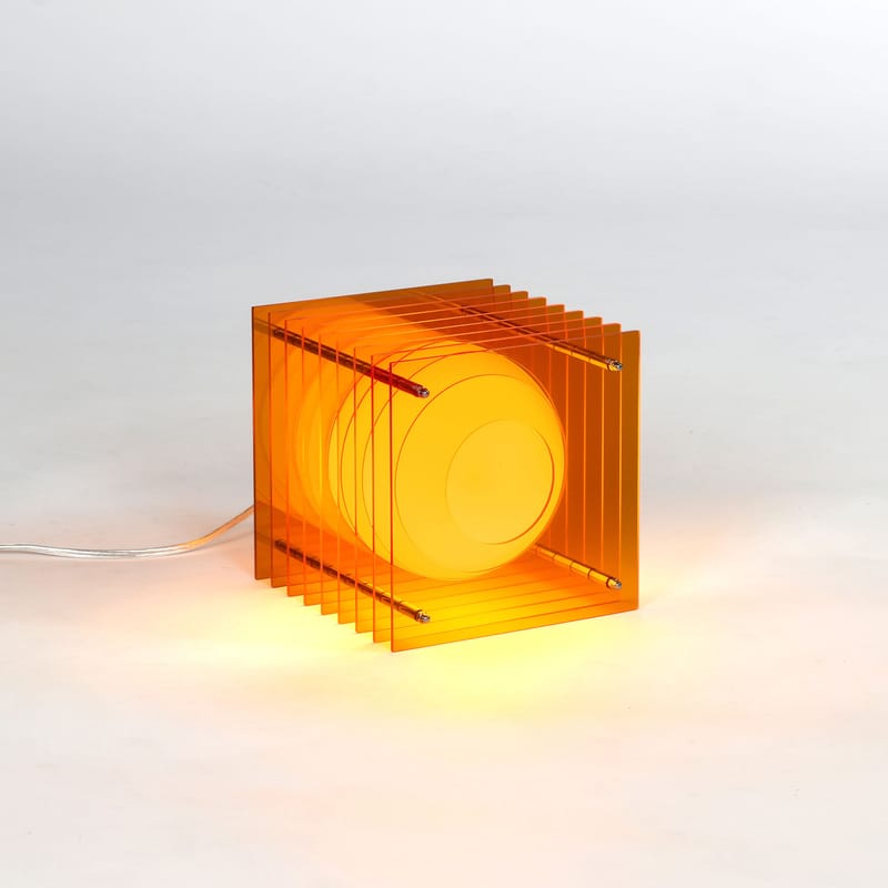 BANG Lop Small Square Table lamp - orange | Made In Design UK