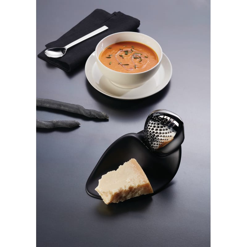 Alessi Forma Cheese grater - black steel | Made In Design UK