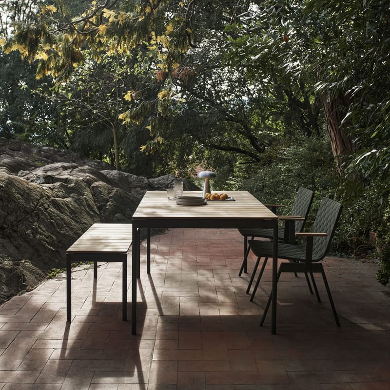 &tradition Ville AV27 Bench - very dark green teak | Made In Design UK