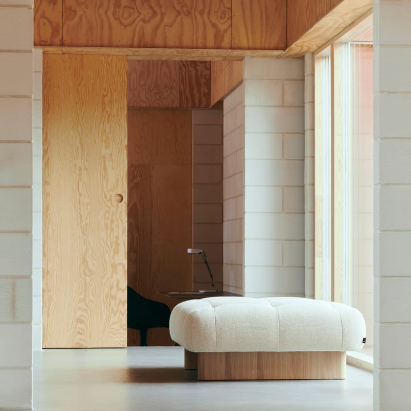 Pouf Quilton Lift Hay - jaune | Made In Design