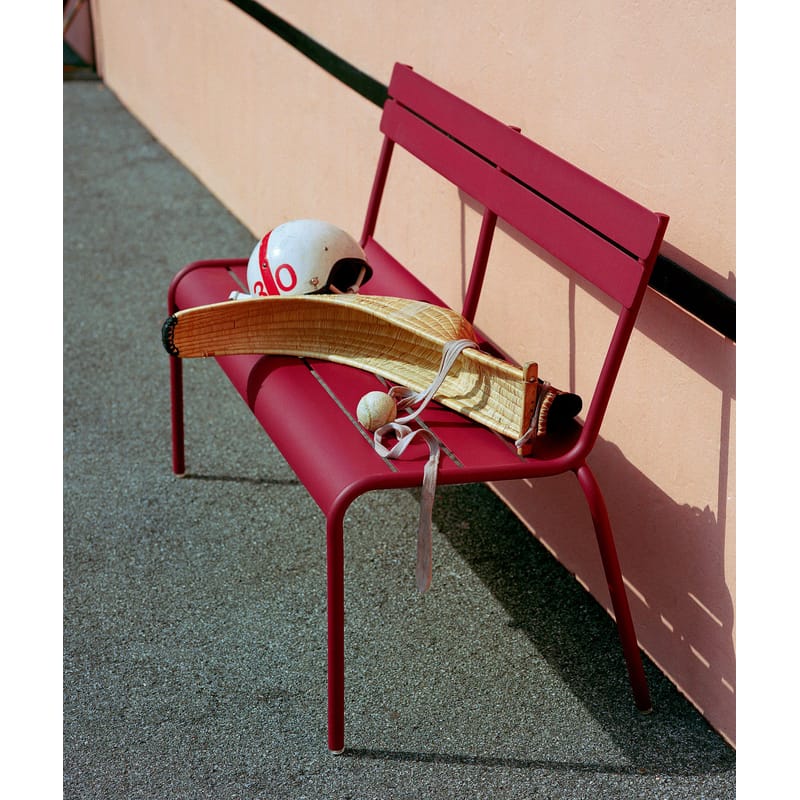 Fermob Luxembourg Bench with backrest - lime | Made In Design UK