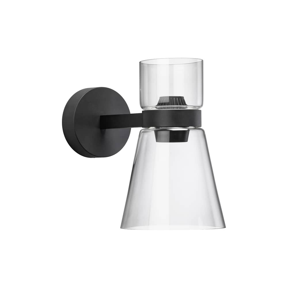 Wall light Nocturne - Cone Flos / LED - Adjustable - Black - Glass ...