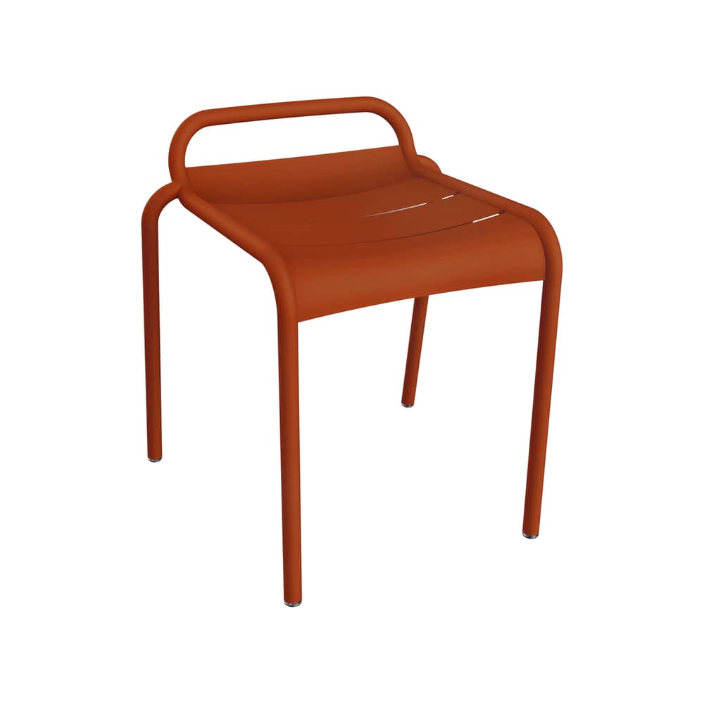 Tabouret empilable Luxembourg Fermob / Aluminium - Orange - Métal ...