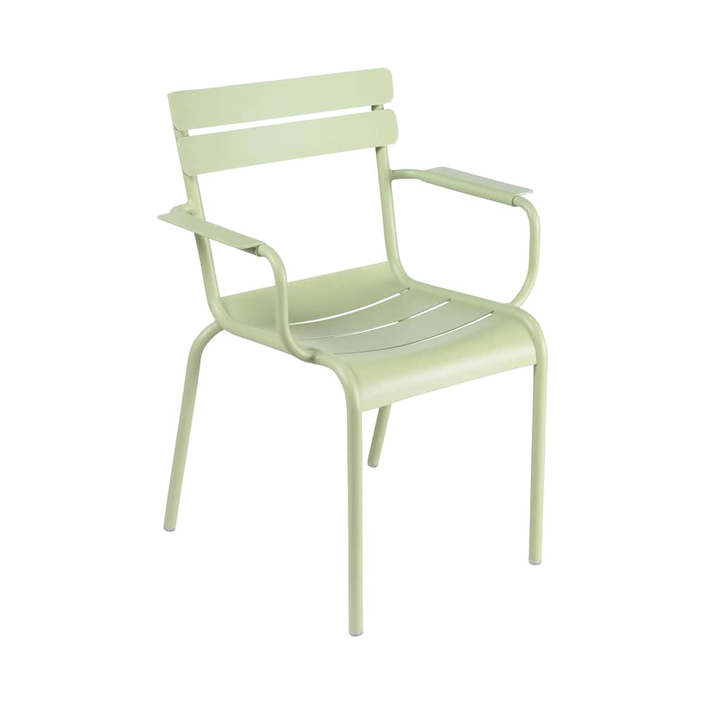 Stackable armchair Luxembourg Bridge Fermob / Aluminium - Green - Metal ...