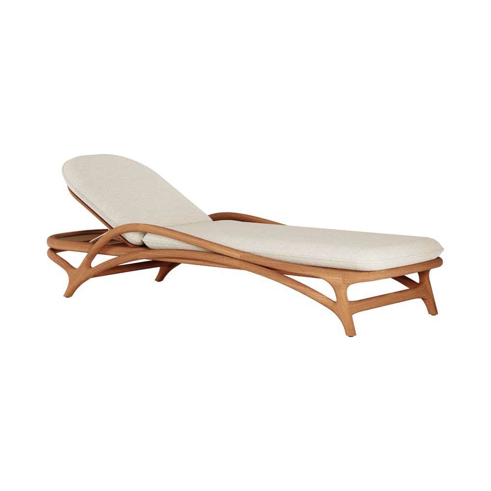 Transat inclinable Zen OUTDOOR MORPHO - Beige - Tissu | Made In Design