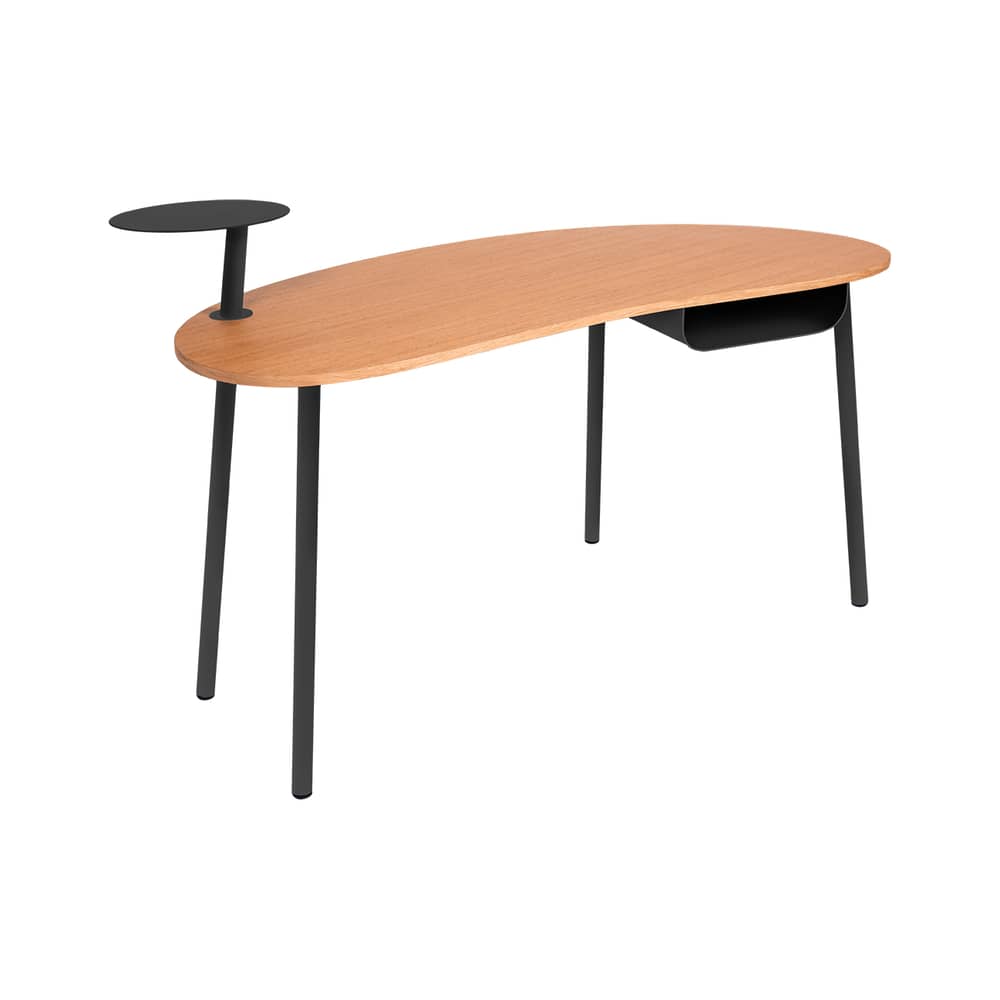 Schreibtisch Nuage Fermob / B 140 x T 60 cm - Grau - Holz | Made In Design