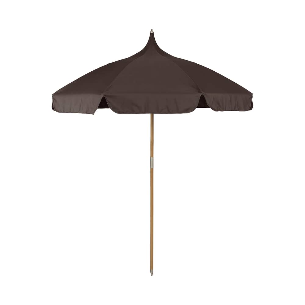 Sonnenschirm Lull Ferm Living / Ø 200 cm - Braun - Textil | Made In Design