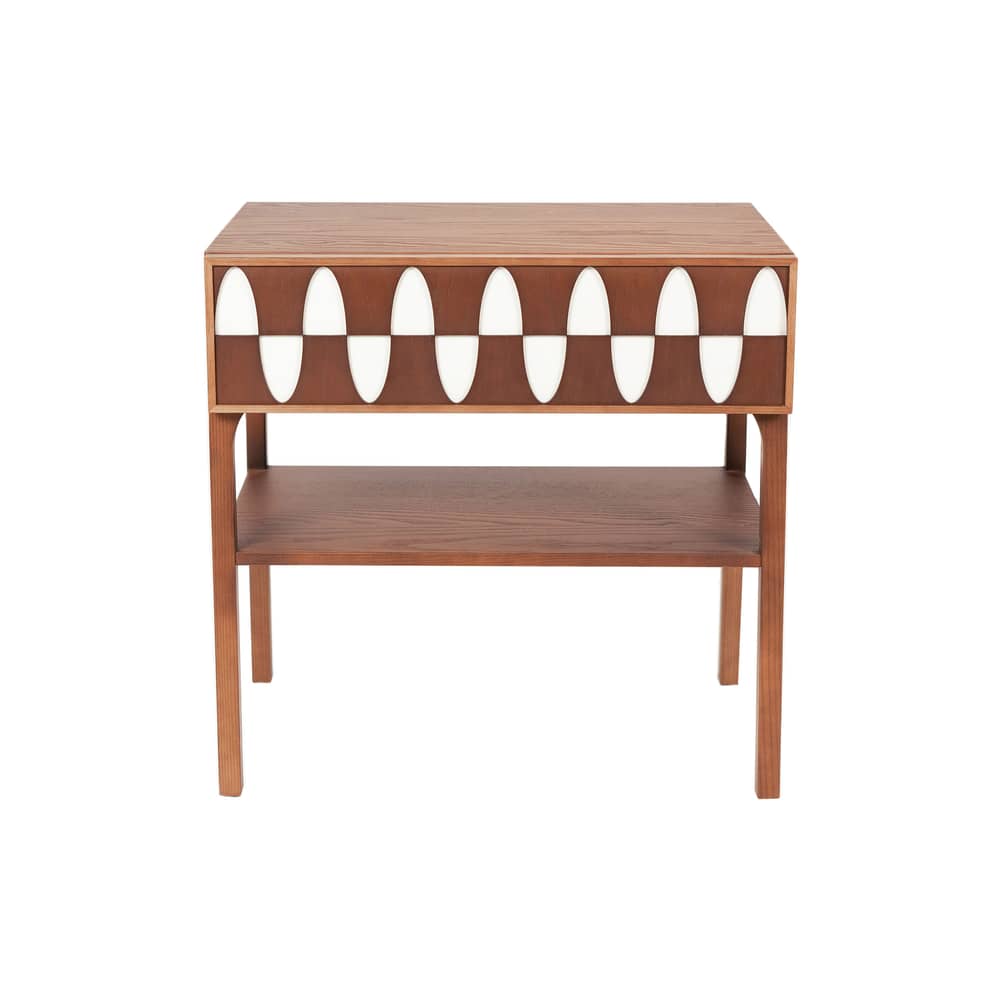 Nachttisch Ecailles Maison Sarah Lavoine / 1 Schublade - Holz natur ...