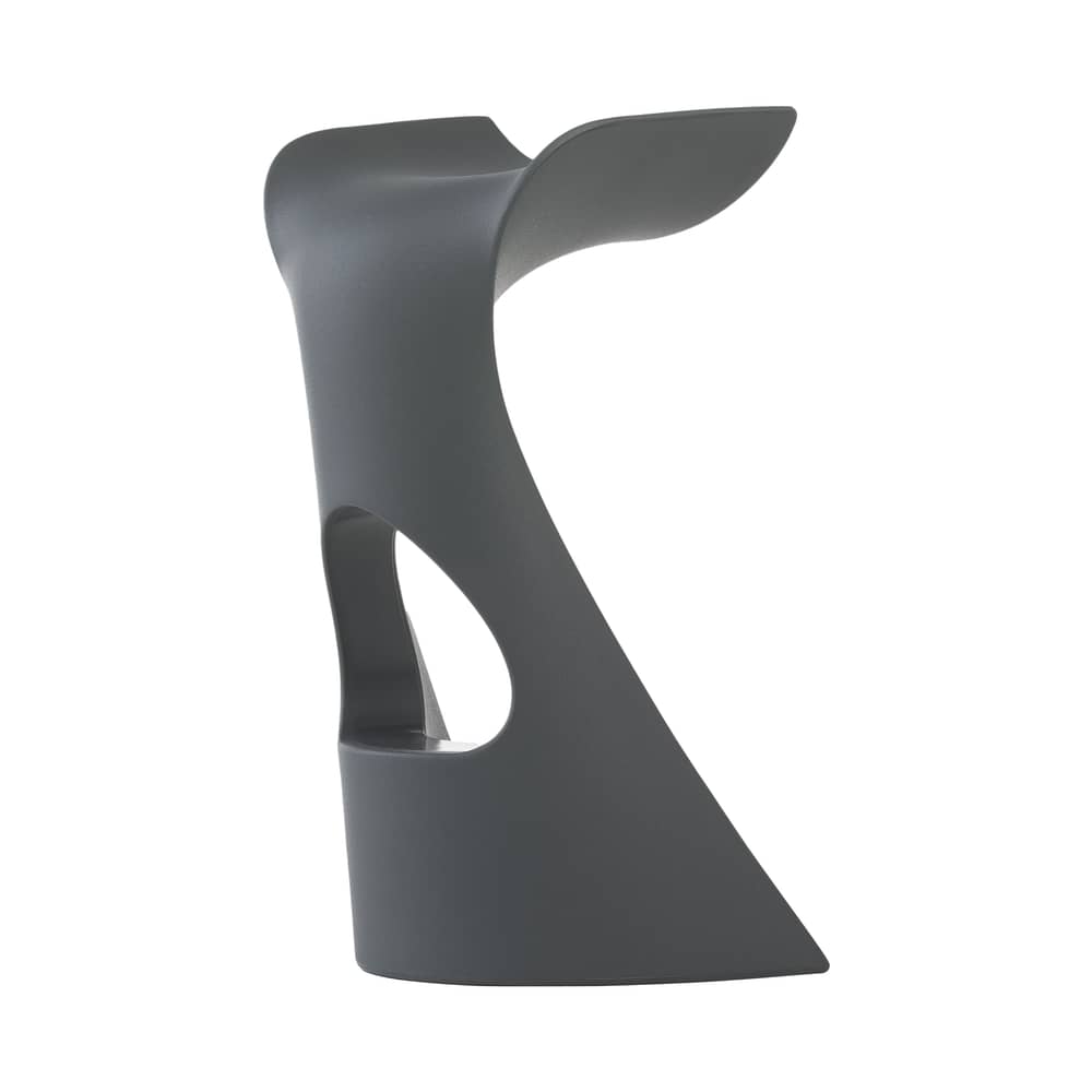 Tabouret de bar Koncord Slide / H 70 cm - Gris - Plastique | Made In Design