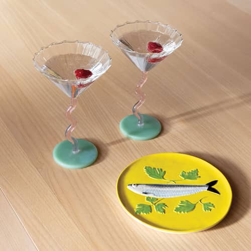 Coupe à champagne Bold & klevering / Set de 2 - 15 cl - Multicolore ...