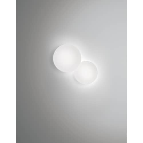 Applique Puck Vibia Double - Blanc - Verre | Made In Design