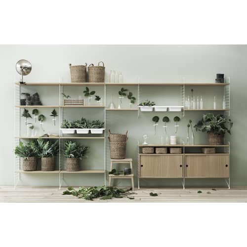 Seitenelement String Furniture / pro Stück - H 85 x T 30 cm - Schwarz ...