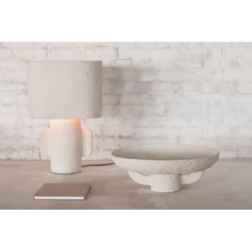 Lampe de table Earth Serax / Papier mâché recyclé - Ø 35 x H 47 cm ...