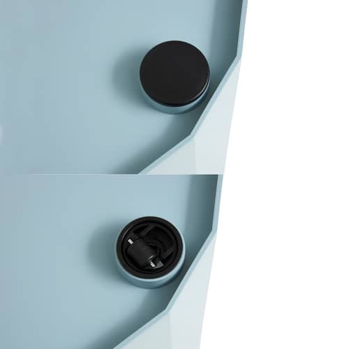 Rangement Facet Low Hay / H 49 cm - 1 porte / Avec roulettes | Made In ...