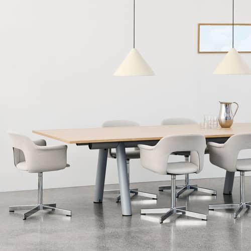 Drehsessel Layout 231 Hay - Gelb - Plastikmaterial | Made In Design