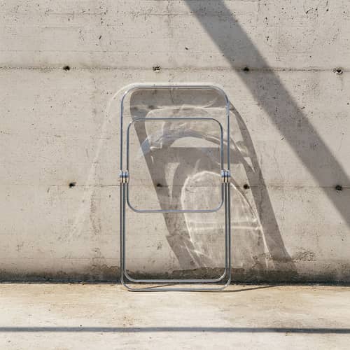 Folding chair Plia ANONIMA CASTELLI / Giancarlo Piretti, 1967 - Blue ...