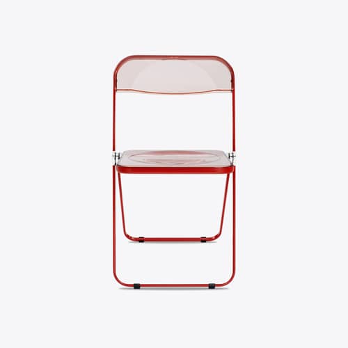 Folding chair Plia ANONIMA CASTELLI / Giancarlo Piretti, 1967 - Pink ...