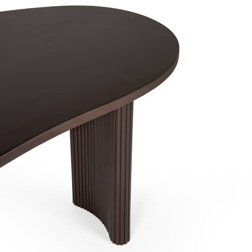 Bureau Boomerang Ethnicraft / 200 x 100 cm - Acajou massif - Marron ...