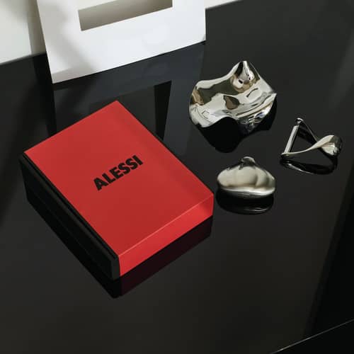 Box Alessi & Kitchen Alessi / Set 3 Stück - Silber - Metall | Made In ...