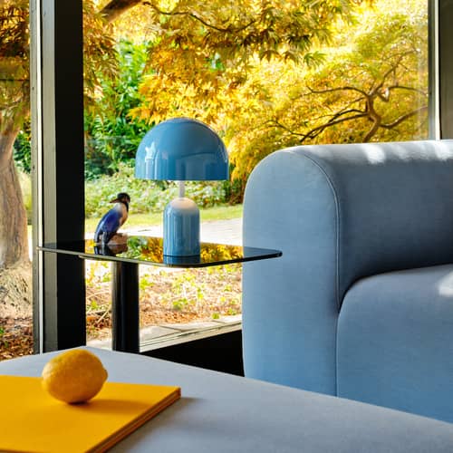 Wireless rechargeable lamp Bell Portable LED Tom Dixon / H 28 cm - Blue ...