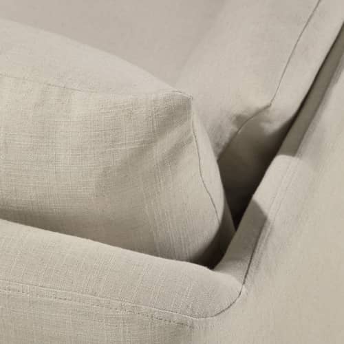 Canapé 2 places Weave Ethnicraft / L 200 cm - Blanc - Tissu | Made In ...
