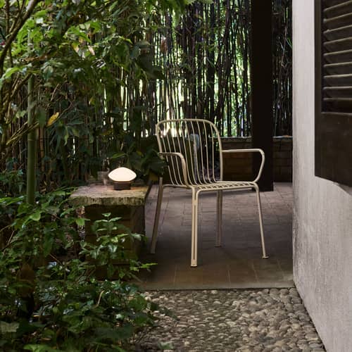 Wireless rechargeable lamp Mist AP21 &tradition - Grey - Stone | Made ...