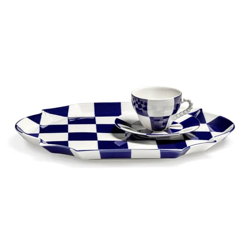 Presentation plate Fête des Bêtes Serax / 36.6 x 26.5 cm - Blue ...