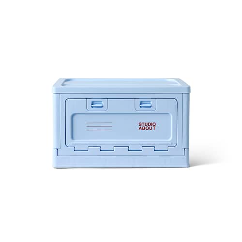 Boîte Box Medium STUDIO ABOUT / 40 x 29 x H 23,7 cm - Empilable - Bleu ...