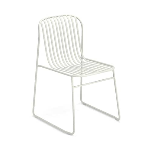 Chaise empilable Riviera Emu - Blanc - Métal | Made In Design