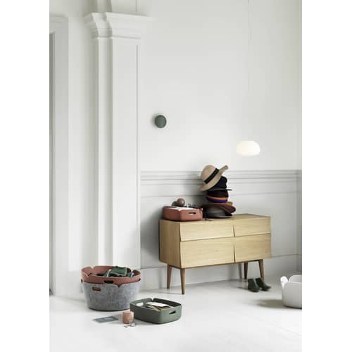 Korb Restore Tray Muuto / 31 x 40 cm - Filz, recycelt - Grün - Textil ...