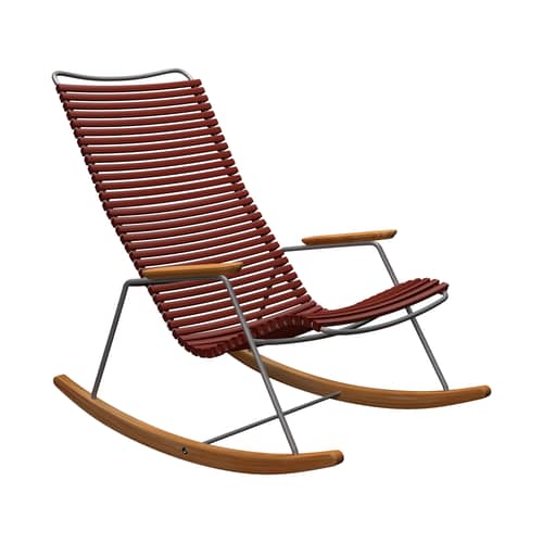 Rocking chair Click Houe - Red - Plastic material | Made In Design