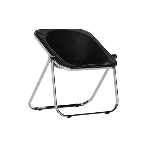 Fauteuil pliant Plona ANONIMA CASTELLI / Cuir - Giancarlo Piretti, 1970 ...