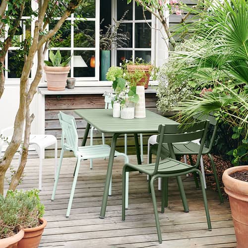 Table rectangulaire Luxembourg Fermob / 143 x 80 cm (6 personnes ...